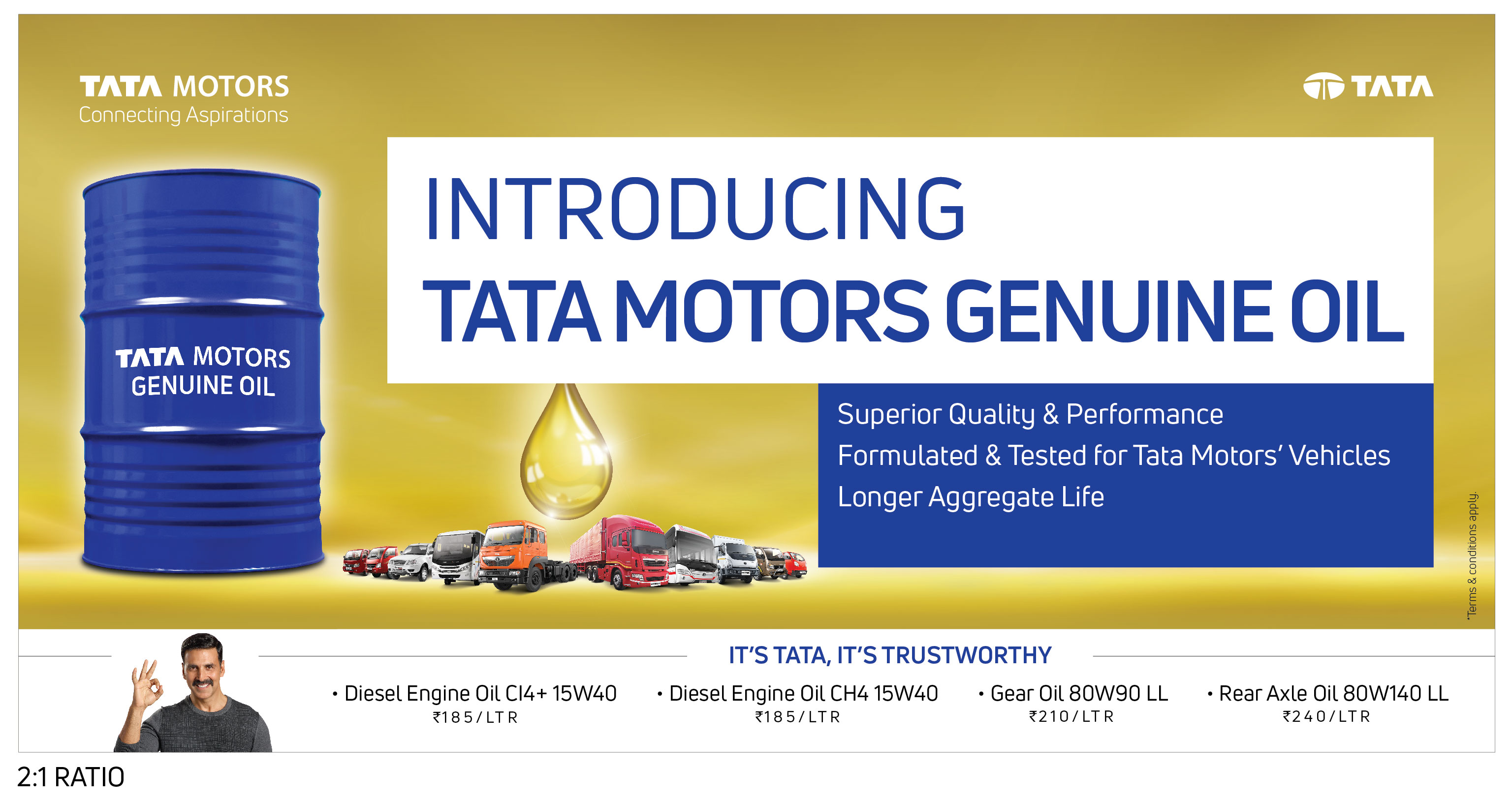 Tata Motors launches own oil brand for its Commercial Vehicles in India ...